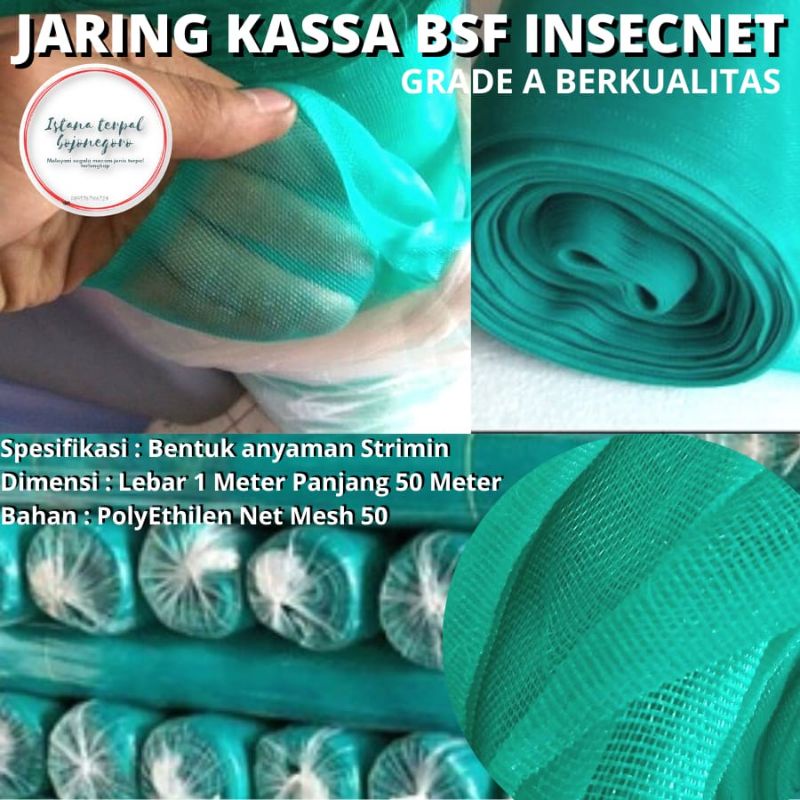 Jual jaring kasa hijau insectnet super istimewa grade A lebar 1meter lubang 0.300mm | Shopee ...