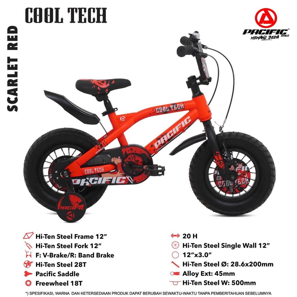 Jual sepeda bmx 12 pacific cool tech 3.0 | Shopee Indonesia