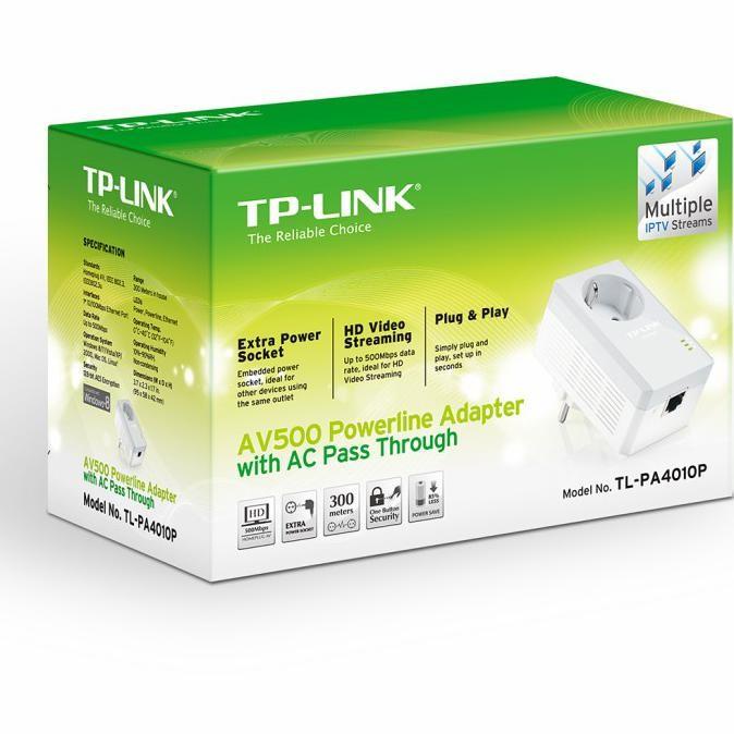 Jual Powerline | Tp Link Av500 Powerline Adaptor With Ac Pass Through ...