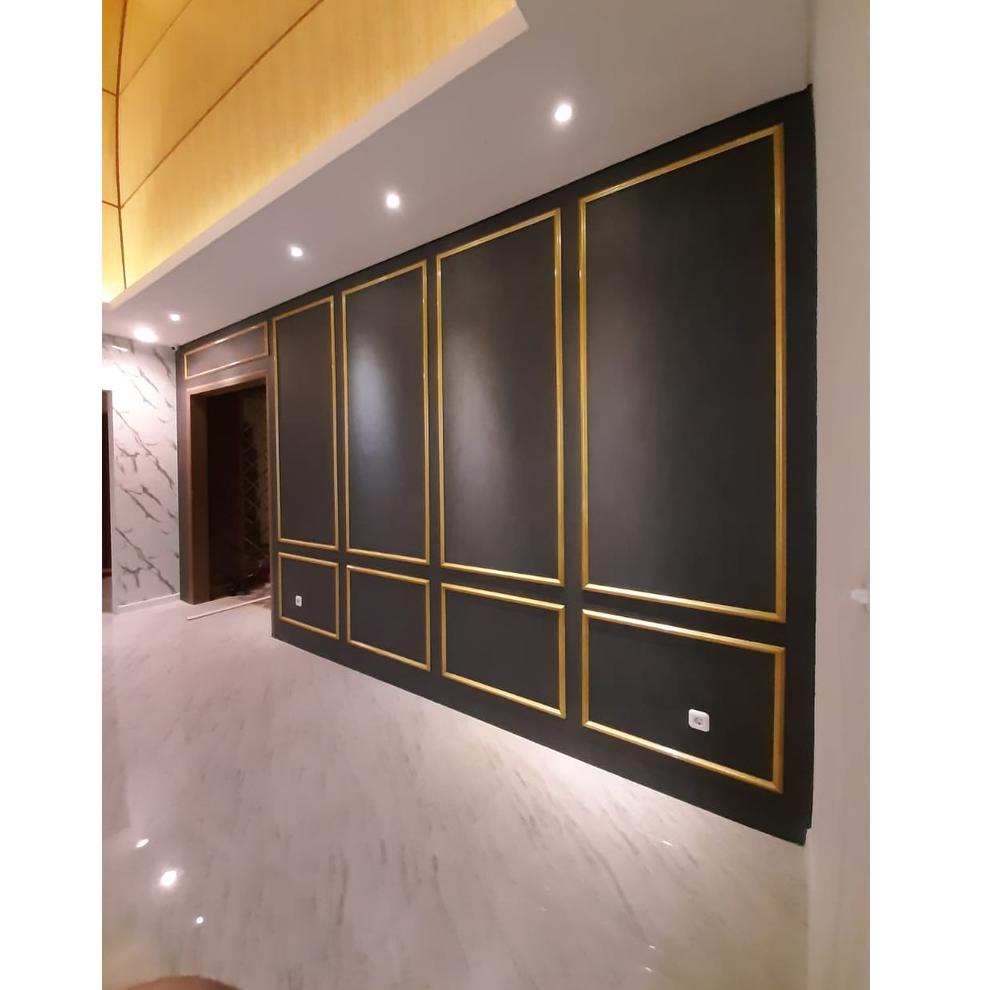 Jual rzv10 list kayu wall moulding wainscoting profil wall molding ...