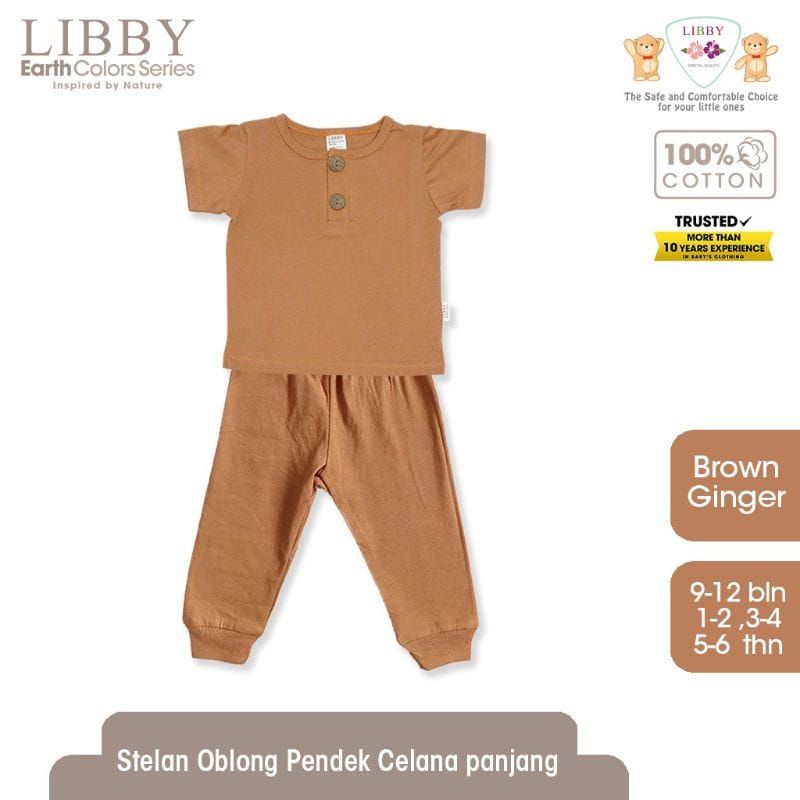 Jual LIBBY BABY EARTH FAVE Oblong Pendek + Celana Panjang | Shopee ...