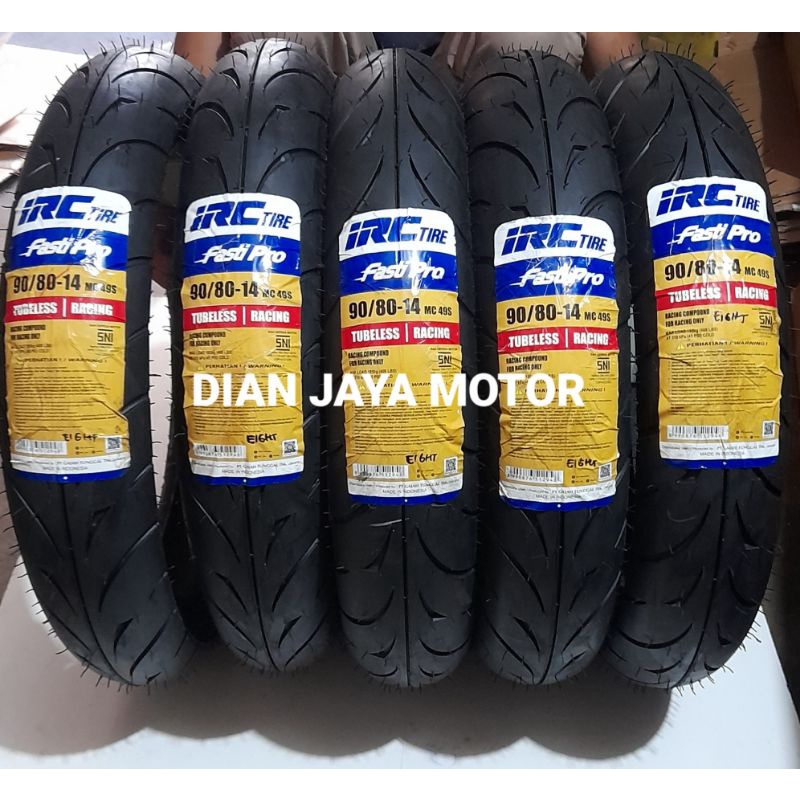 Jual Ban Motor Matic irc Pasti Pro 90/80/14 irc Tubles Soft Compound ...