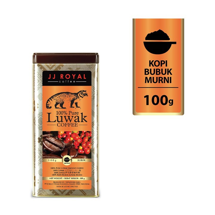 Jual JJ Royal Kopi Luwak Bubuk 100gr | Shopee Indonesia