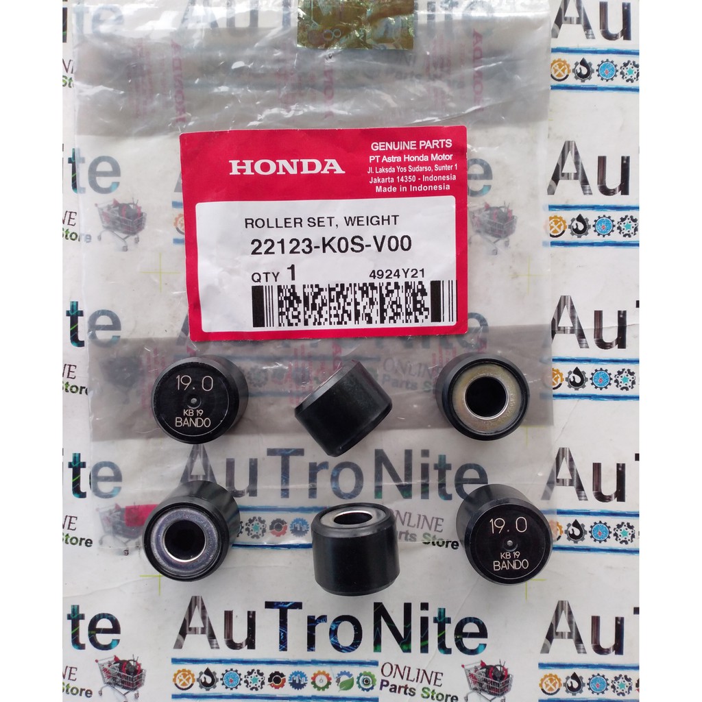 Jual Roller Weight 20 GRam Set 22123-K0S-V00 Original Honda AirBlade ...