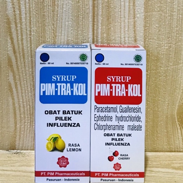 Jual PIM-TRA-KOL Sirup Flu 60 ML | PIM TRA KOL Chhery | PIM TRA KOL ...