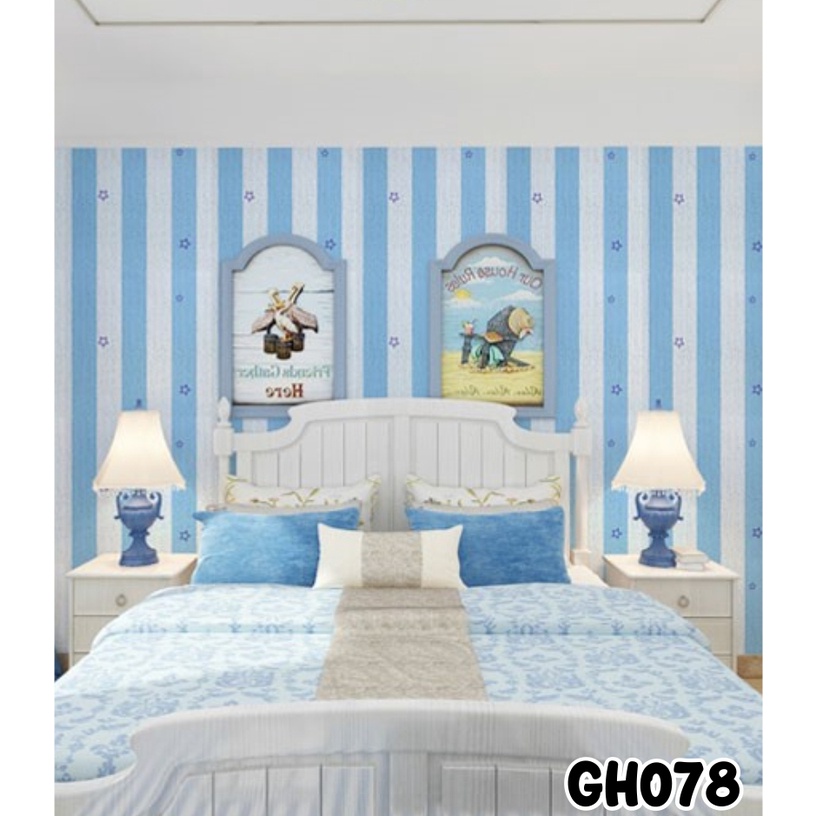 Jual Homedekor Wallpaper Stiker Dinding Motif Dan Karakter Premium Quality 45cm x 8m Motif Salur ...