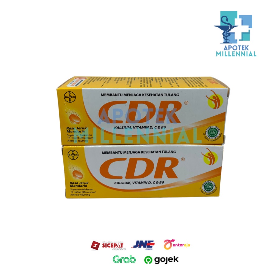 Jual CDR KESEHATAN TULANG / SUPLEMEN MAKANAN RASA JERUK 10 TABS ...