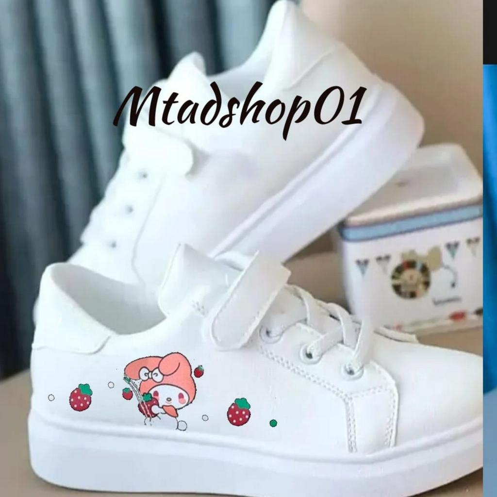 Jual Sepatu Sneakers Anak Dan Dewasa Motif Prepet My Melody Strawberry ...