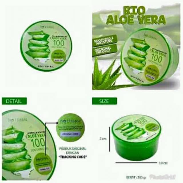 Jual BIOHERBAL ALOE VERA GEL SHOOTING MOISTURE | Shopee Indonesia