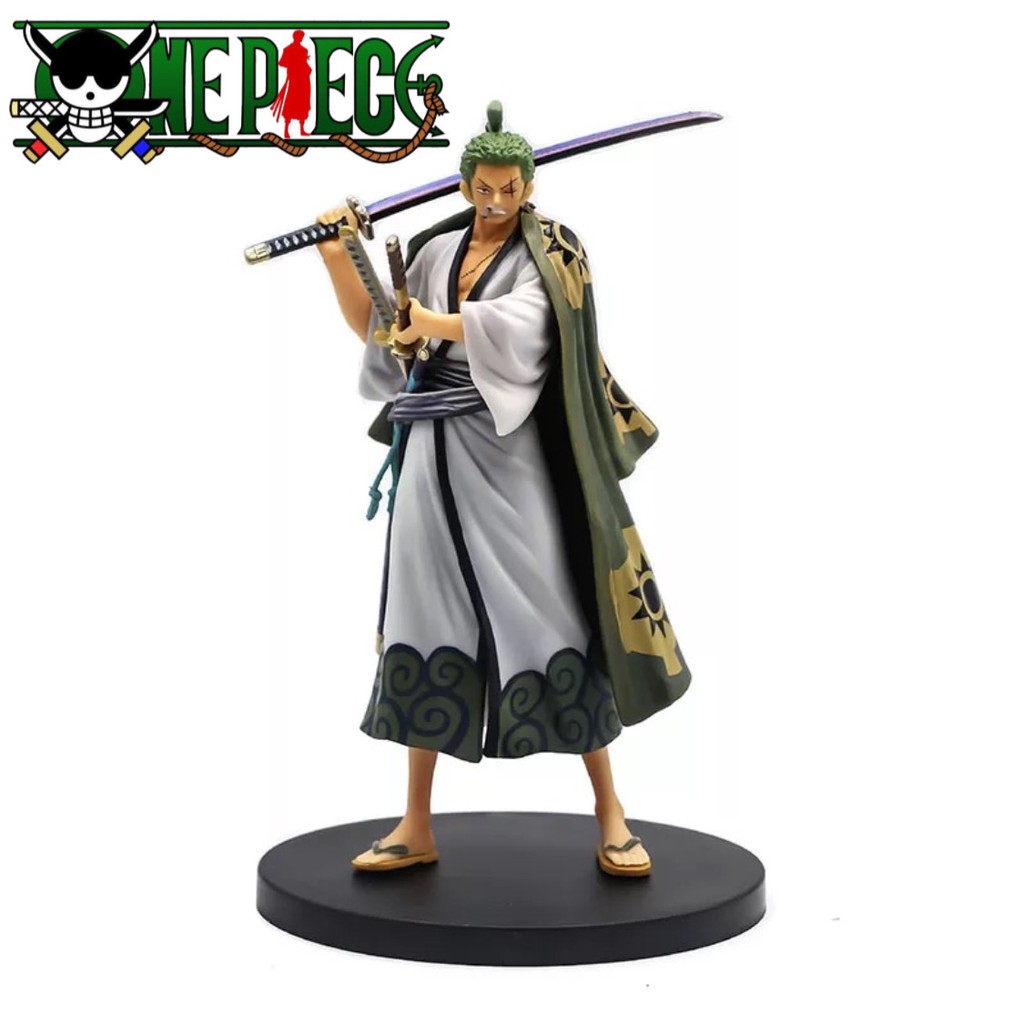 Jual ACTION FIGURE ONE PIECE RORONOA ZORO WANO KIMONO DFX THE GRANDLINE ...