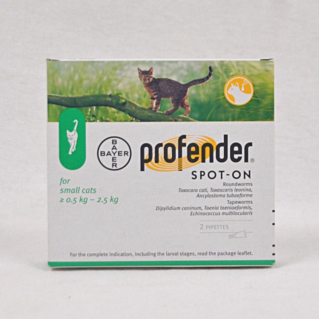 Jual BAYER Obat Cacing Profender Spot On 0,5kg-2,5kg Per Box (2pcs ...