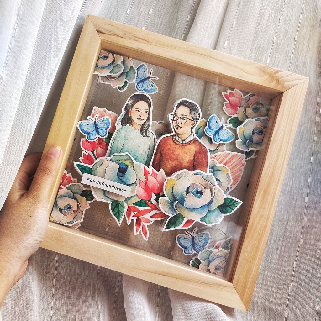 Jual Frame Transparan dengan 3D Pop Up Ilustrasi Gambar | Jasa ...