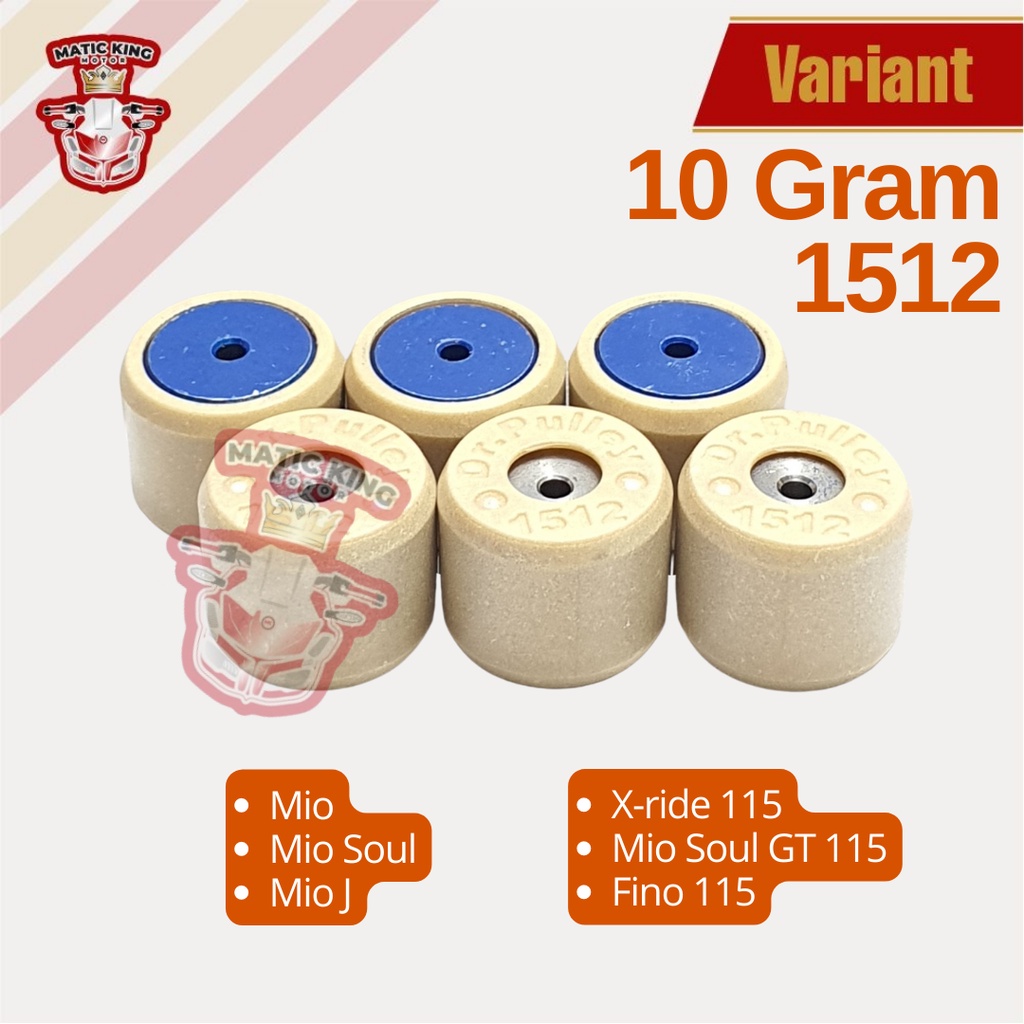 Jual Roller Mio Sporty Smile J X-Ride Soul GT Fino Nouvo 110 KARBU 7 sd 10gram DR PULLEY tipe ...