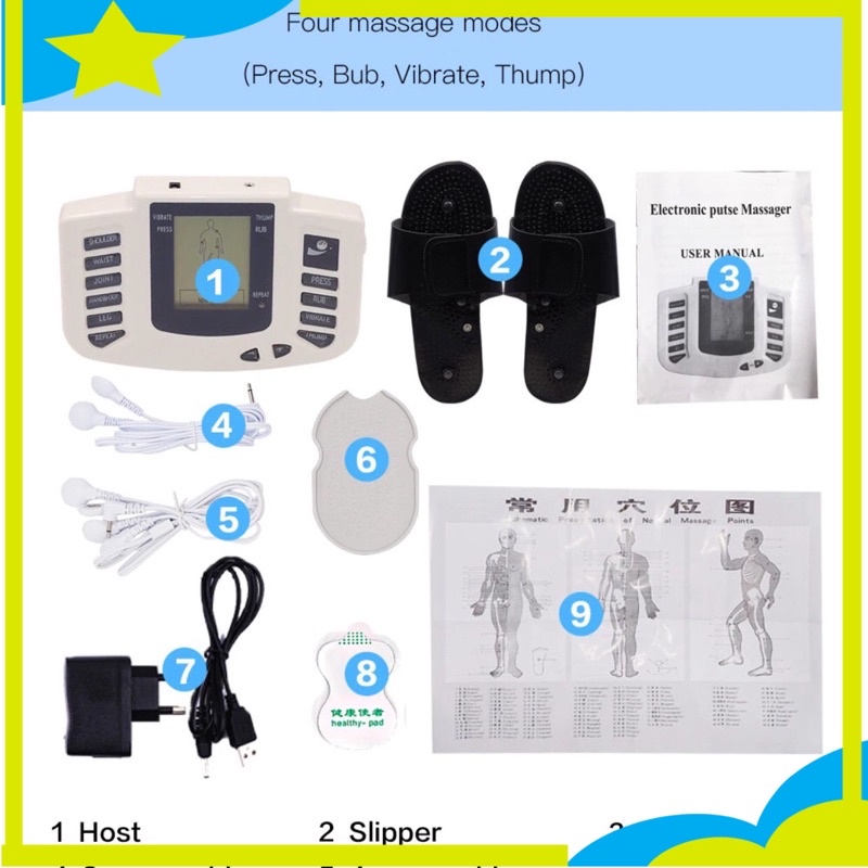 Jual Alat terapy PIJIT + sandal foot massager Electrical Muscle ...