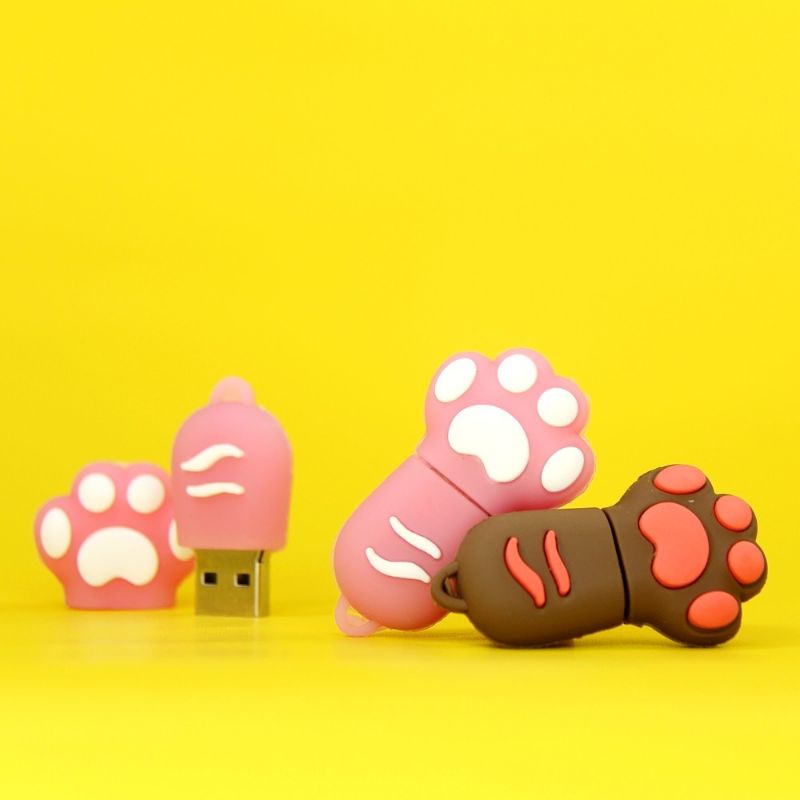 Jual Flashdisk USB Karakter Telapak Kaki Kucing Karakter Unik Lucu ...