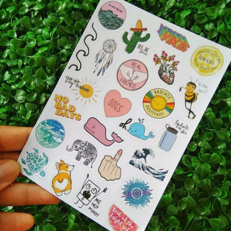 Jual sticker aesthetic pinterest | Shopee Indonesia