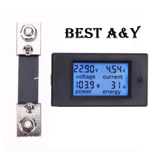 Jual Digital Volt Amp Watt include SHUNT Ampere Kwh Meter Voltmeter DC ...