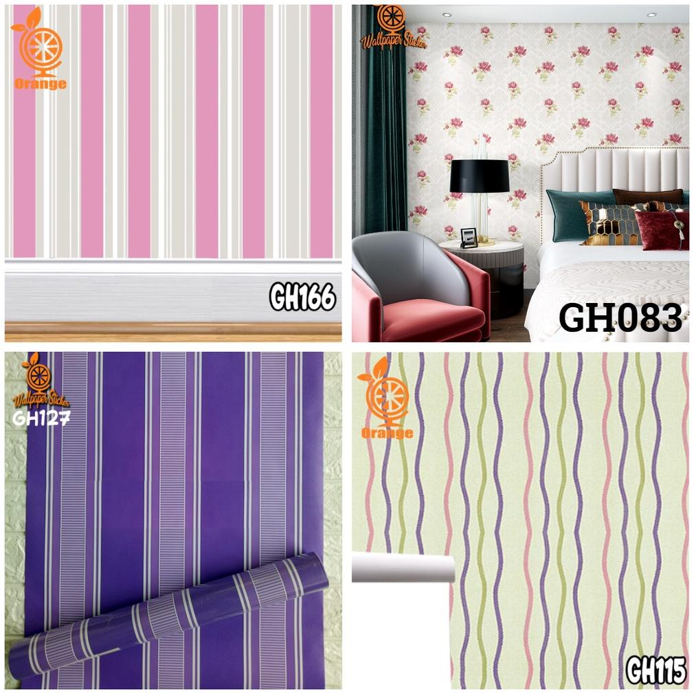 Jual Wallpaper Dinding Ukuran 45 cm X 10 meter WallStiker Doraemon Kotak Salur Wallpaper Stiker ...