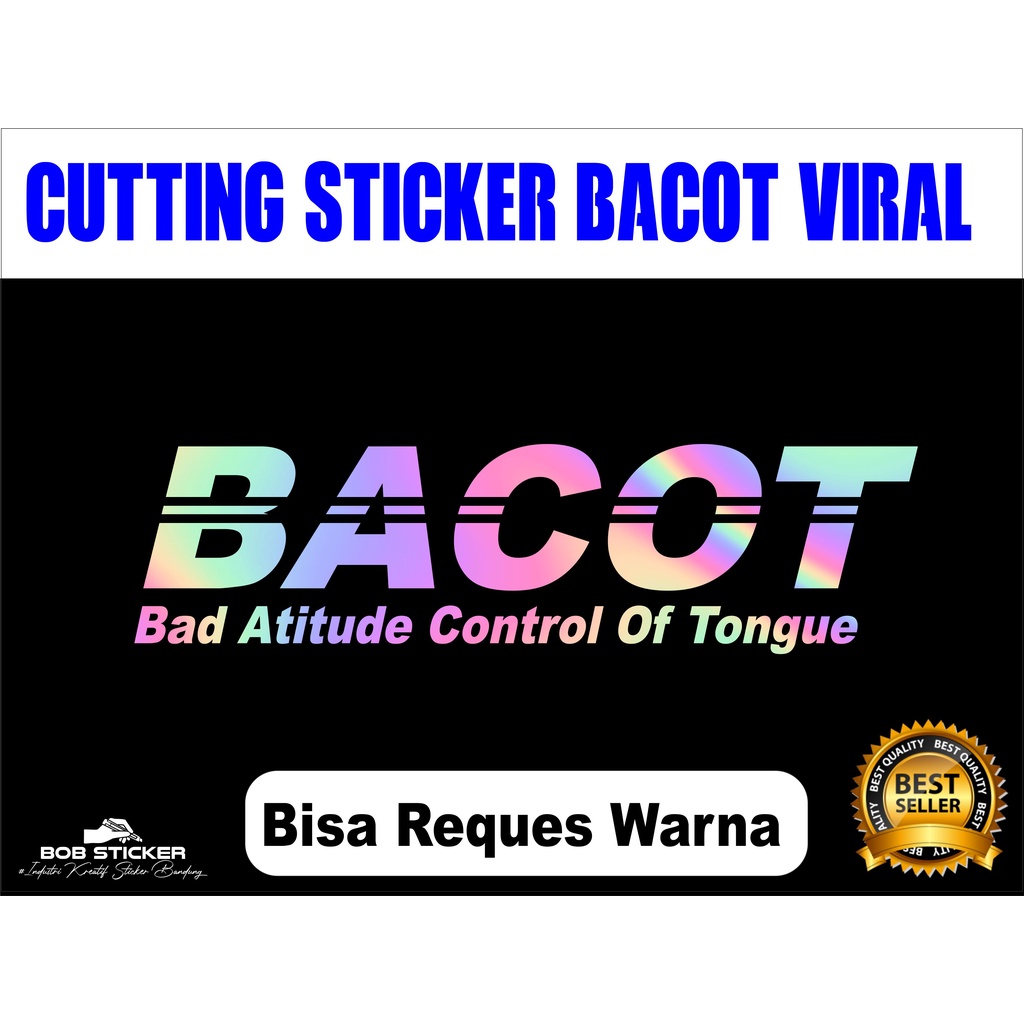 Jual Cutting stiker Bacot Sticker Bacot Stiker sccopy , stiker motor ...