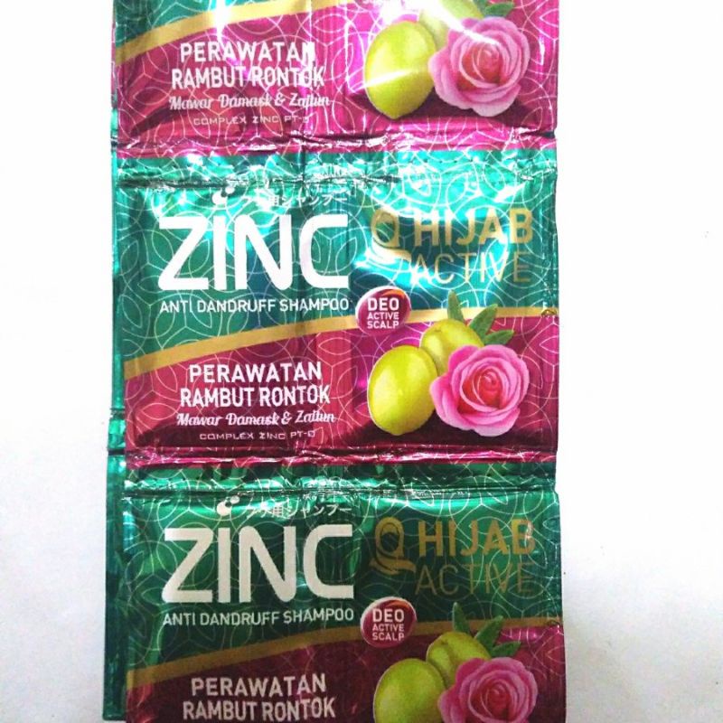 Jual Shampoo Zinc Hijab Active 2pcs | Shopee Indonesia