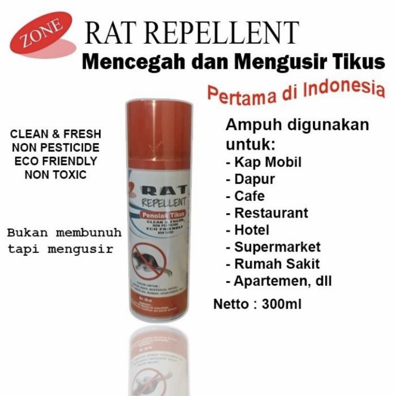 Jual SPRAY ANTI TIKUS/PENGUSIR TIKUS MOBIL DAN RUMAH ZONE 300ML ...