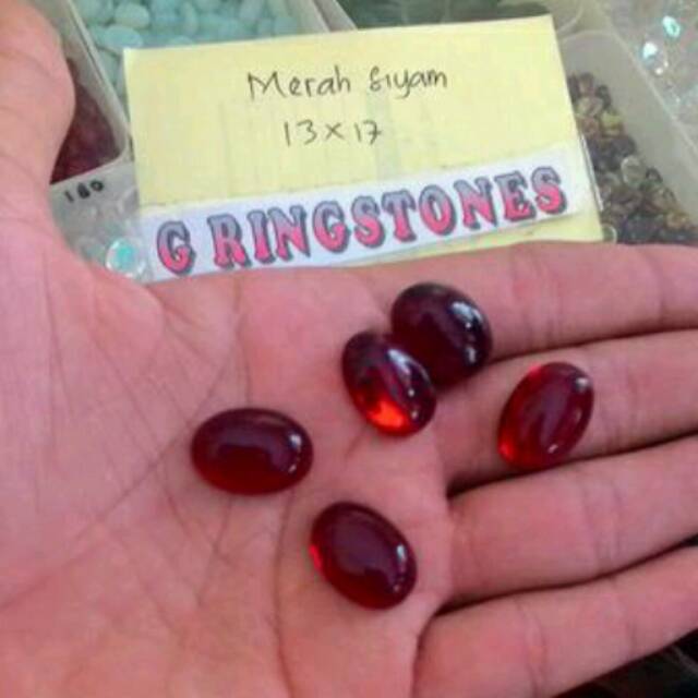 Jual Batu akik merah siyem obsidian | Shopee Indonesia