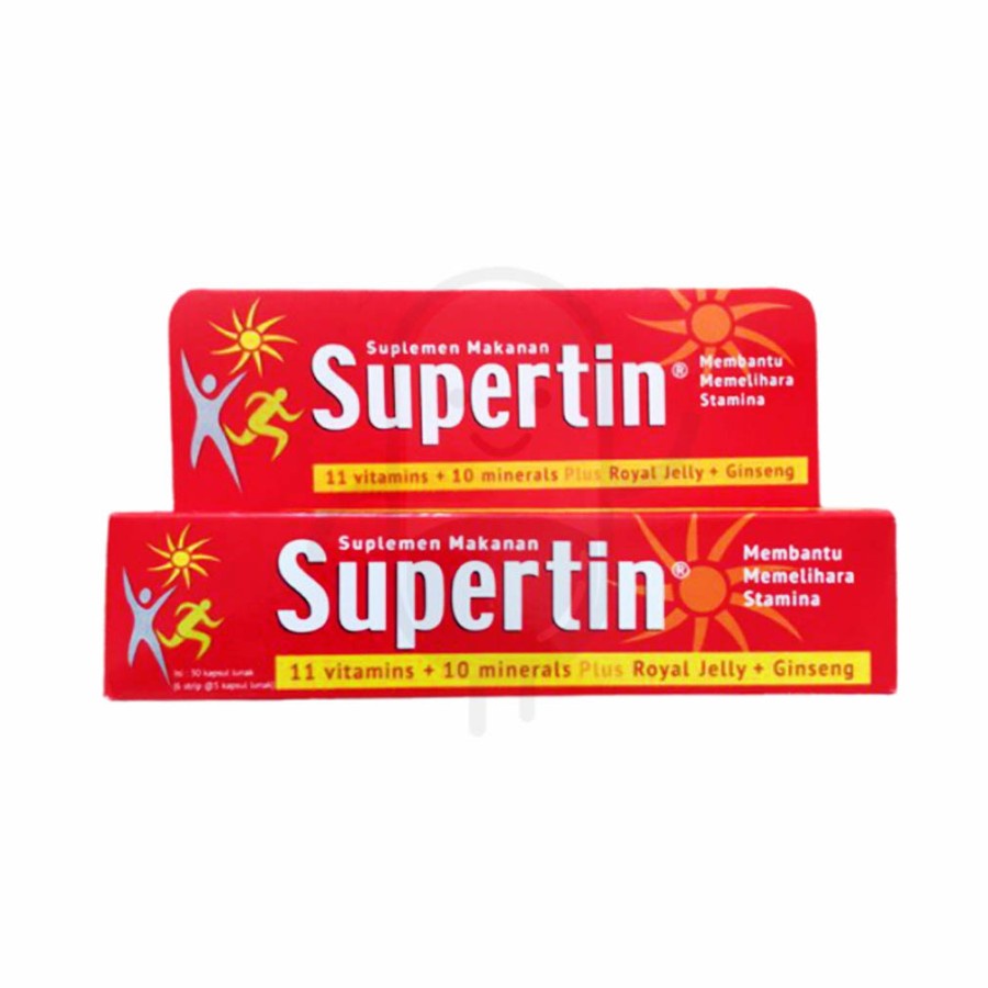 Jual SUPERTIN CAPS 30'S MULTIVITAMIN - Supertin BOX - Ginseng - Vitamin ...