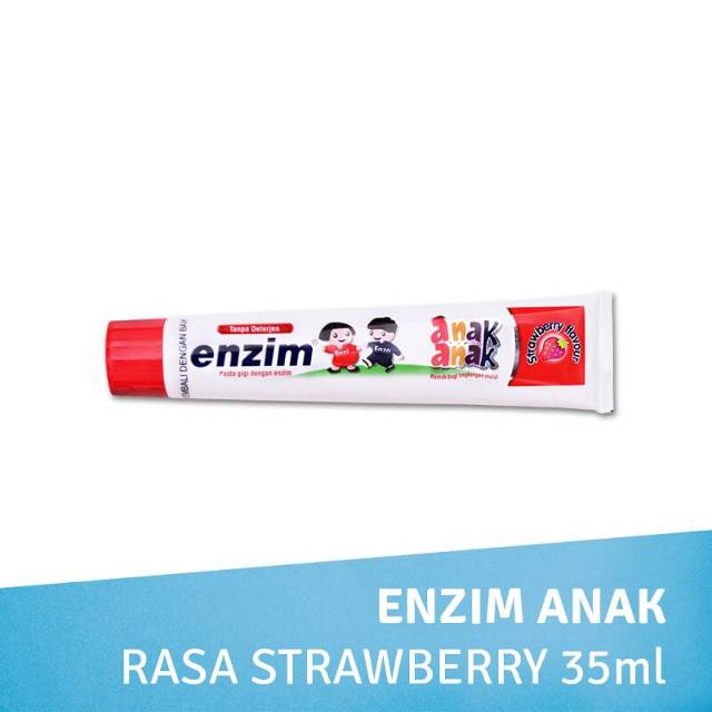 Jual Enzim anak-anak strawberry 42 gr pasta gigi odol | Shopee Indonesia