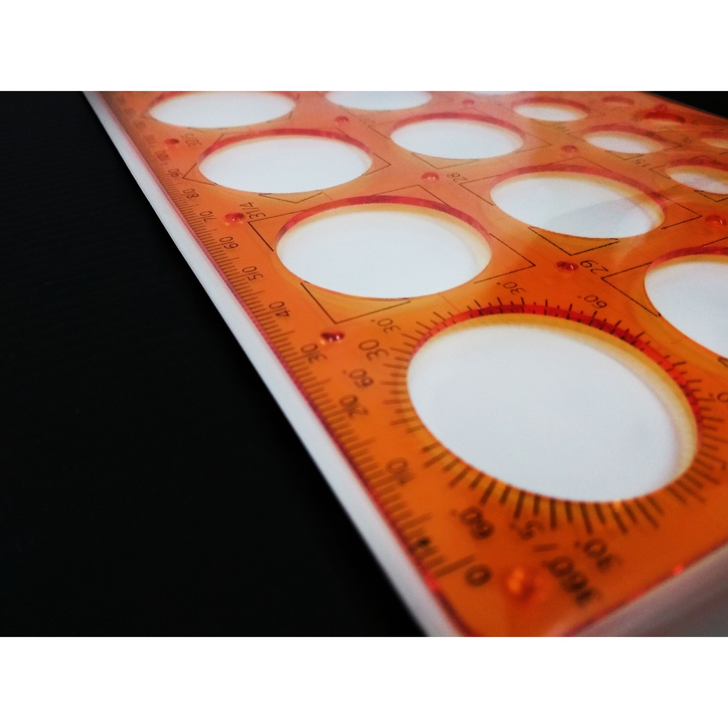 Jual Maped Technic Mal Lingkaran Penggaris Teknik Circle Bulat Template ...