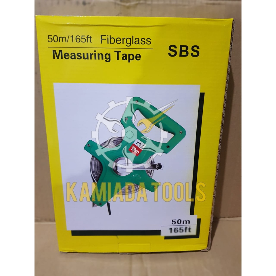 Jual Meteran Gulung 50 mtr / Meteran Fiber 50 mtr / Meteran Tanah 50 ...