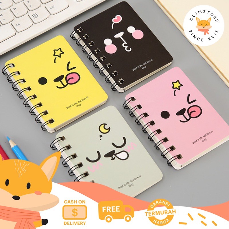 Jual [DZ] ST267 - Mini Notebook Spiral / Buku Tulis Catatan Kecil ...