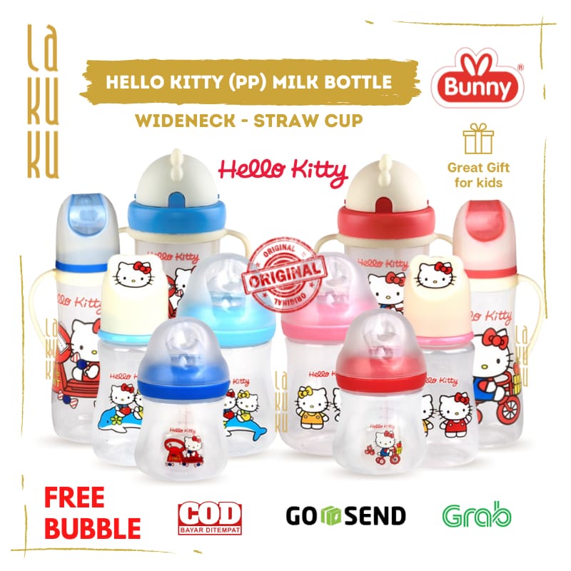 Jual Lakuku - Lusty Bunny Botol Susu Anak Dot Slim Wide Neck Straw Cup ...