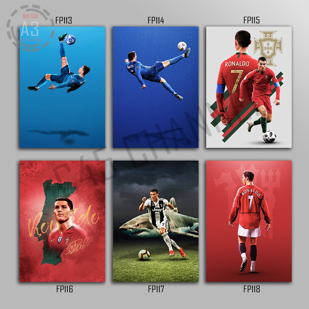Jual Dekorasi Kamar Poster CRISTIANO RONALDO Hiasan DInding Kayu MDF ...