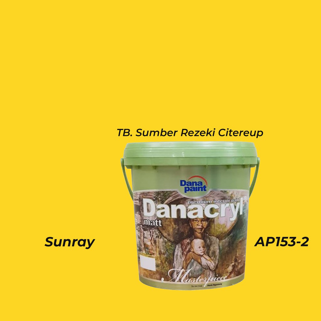 Jual CAT DINDING/TEMBOK INTERIOR PREMIUM DANACRYL KUNING / YELLOW ...