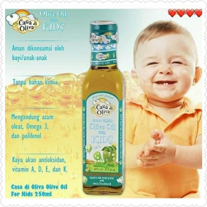 Jual EVOO Casa di Oliva Extra Virgin olive oil for kids / Minyak Zaitun ...