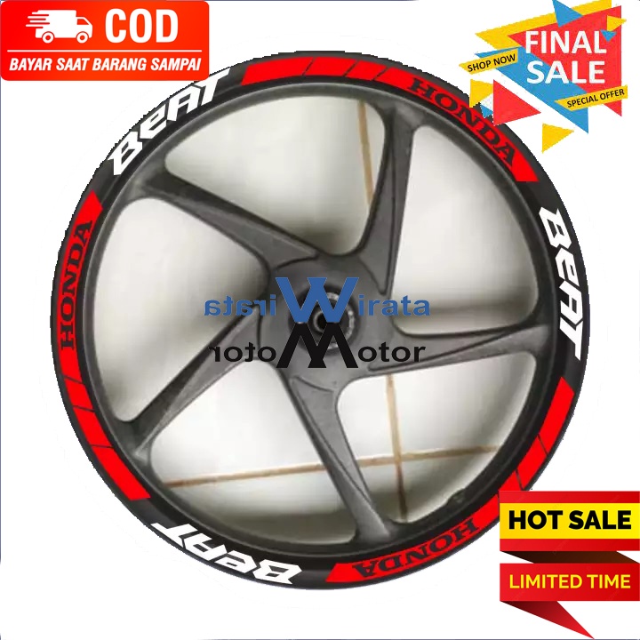 Jual Sticker Velg Motor Honda Beat | Shopee Indonesia