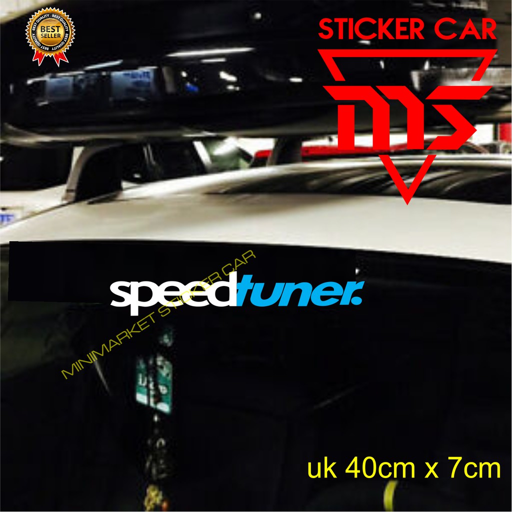 Jual stiker speedtuner sticker jdm kanji speedtuner 2 warna mobil motor ...