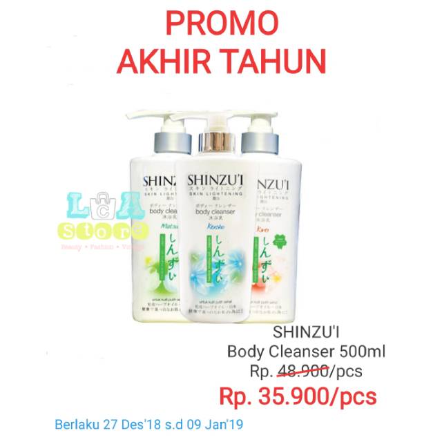 Jual PROMO SHINZU'I Body Cleanser 500ml | Shopee Indonesia