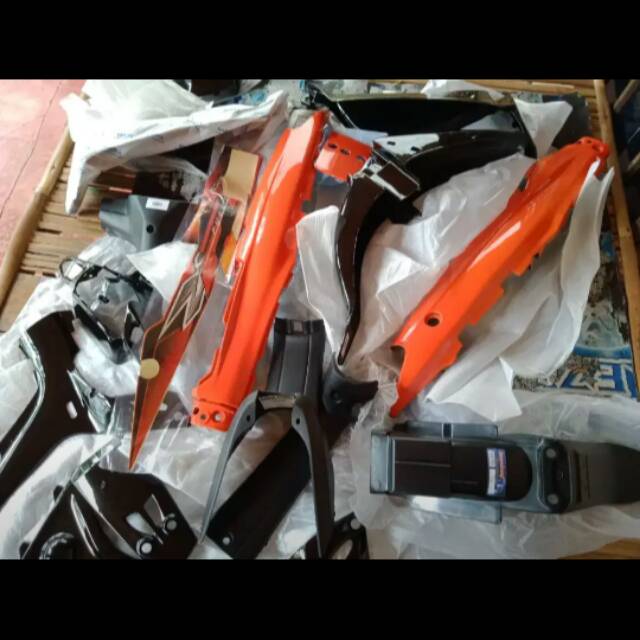 Jual Full set body fiz r atau vega lama hitam oren baru | Shopee Indonesia