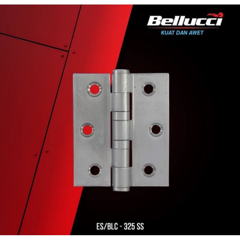 Jual Engsel Bellucci Stainless 3" | Engsel Bellucci 325 SS | Shopee ...