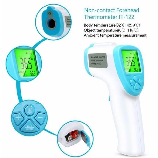 Jual Termometer infrared digital bisa di telinga, dahi dan botol susu ...