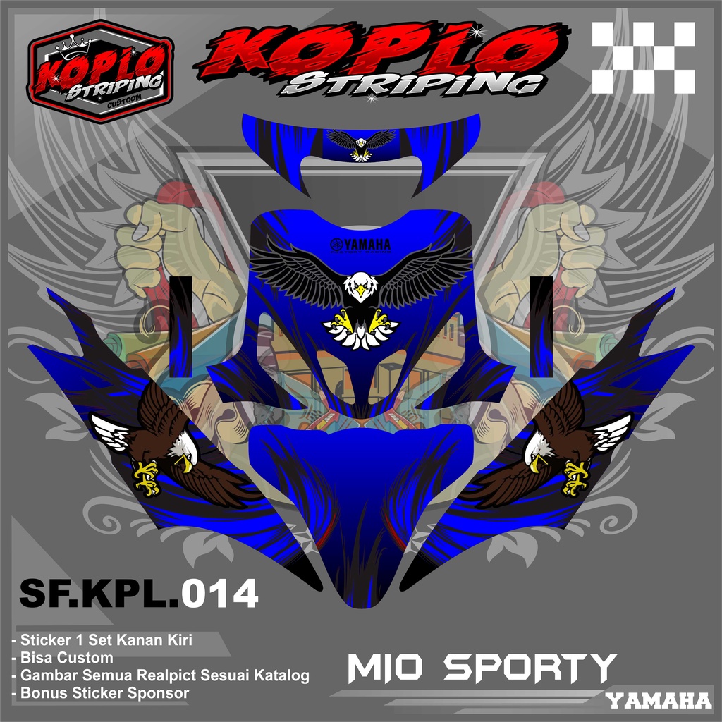 Jual Sticker Decal Full Body Motor Yamaha Mio Sporty - Sticker Decal ...