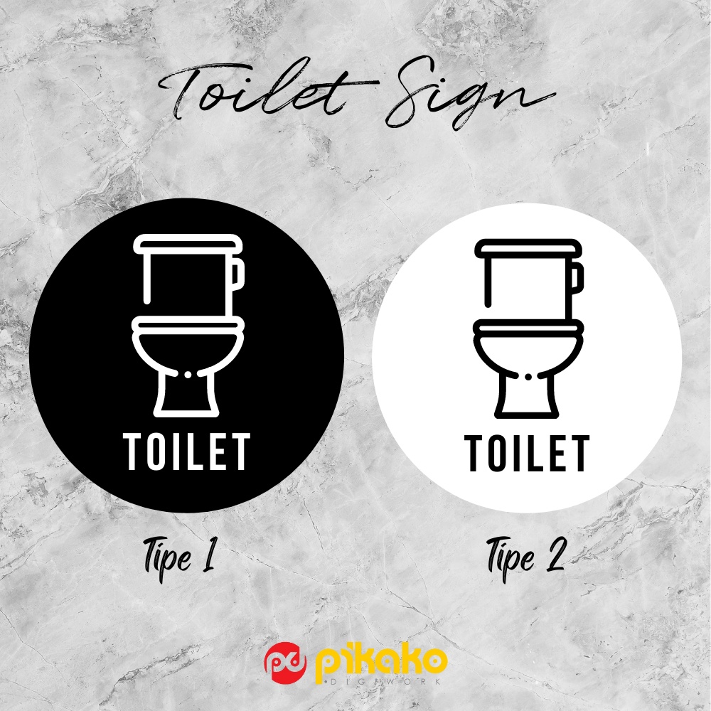 Jual Sign Board Signage Acrylic Papan Akrilik Toilet Sign Kamar Mandi ...