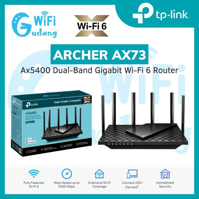 Jual TP-Link Archer AX73 AX5400 Wi-Fi 6 Router AX 73 AX 5400 Wifi 6 ...