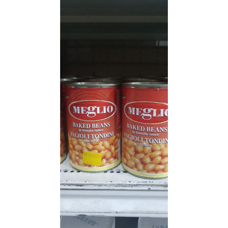 Jual Baked Beans in Tomato Sauce Meglio 400gram | Shopee Indonesia