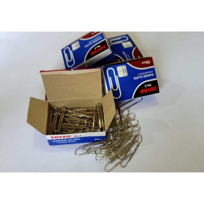 Jual Joyko Paper Clip No. 5 (Jumbo) ( 5 Box Kecil ) | Shopee Indonesia