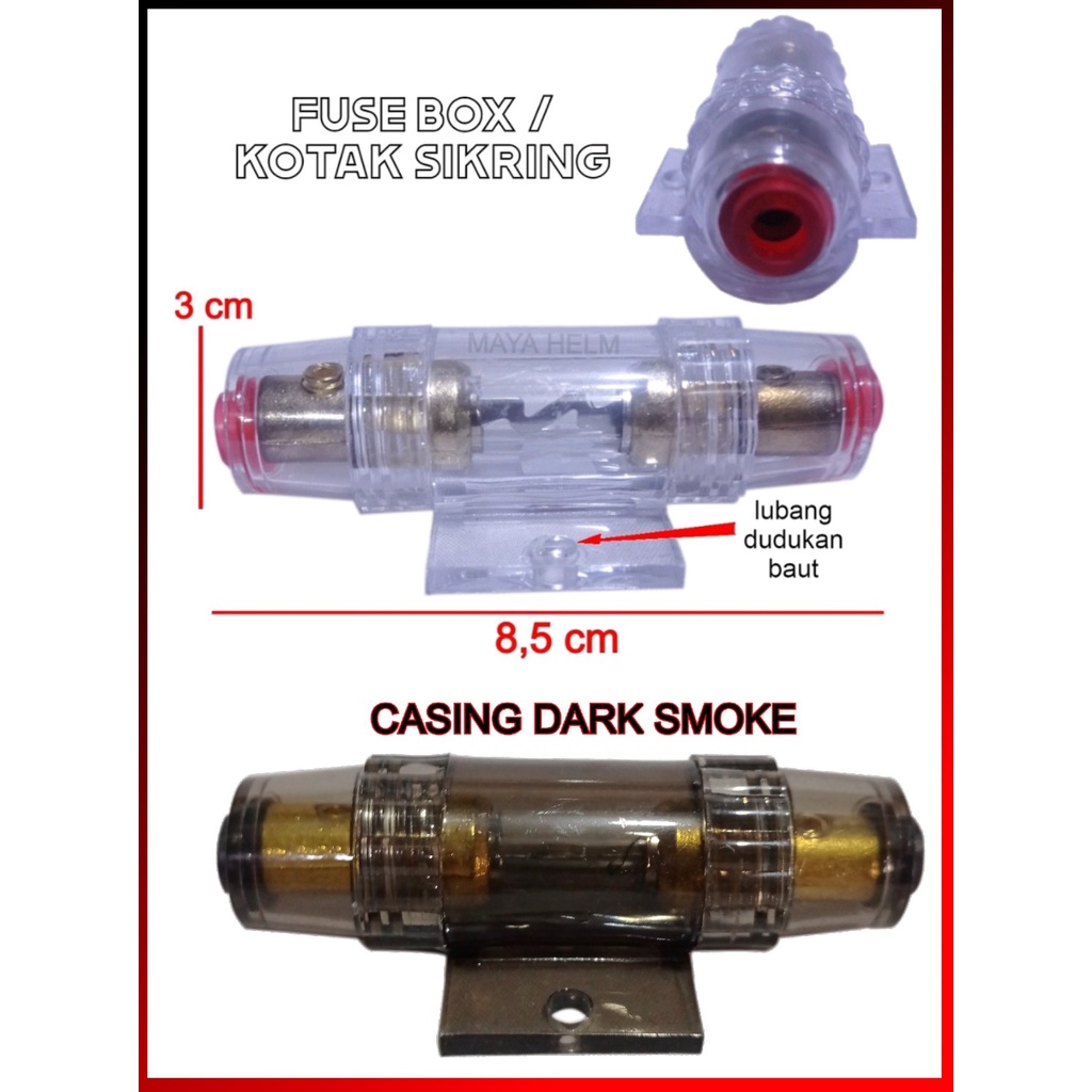 Jual Fuse holder DHD-A FH60 Fuse Sikring 60A Fuse Box Model Botol 60 ...