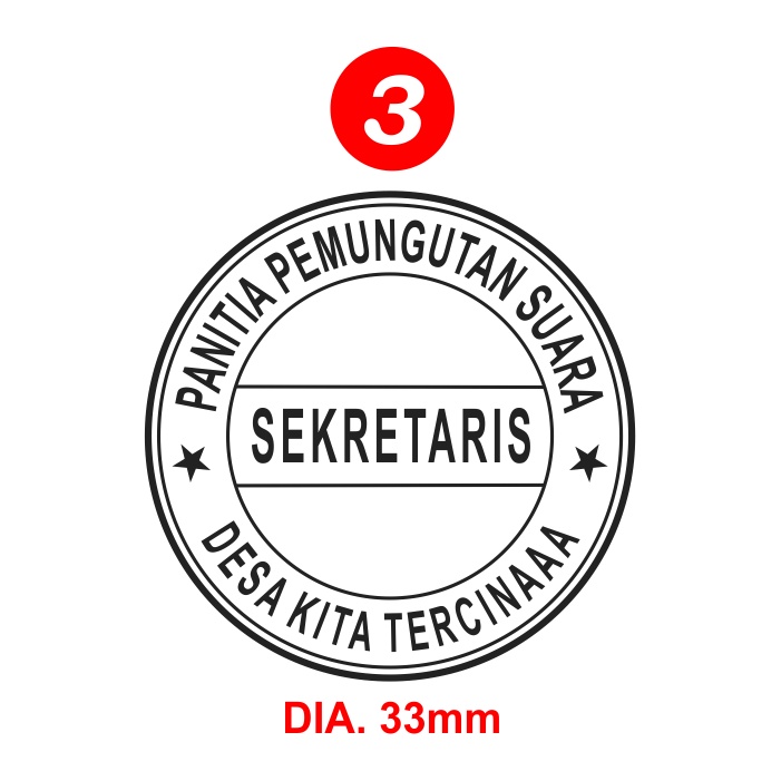 Jual Stempel Panitia / Ketua Panitia / Panitia HUT / Sekretaris Panitia ...