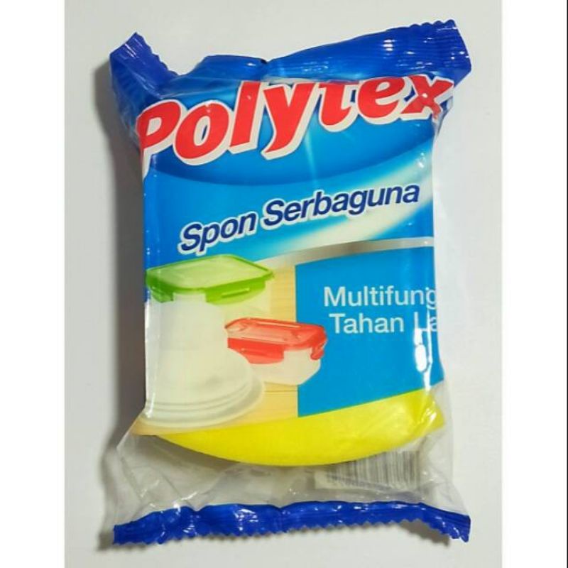 Jual POLYTEX SPON SERBAGUNA/SPONGE CUCI PIRING KUNING | Shopee Indonesia