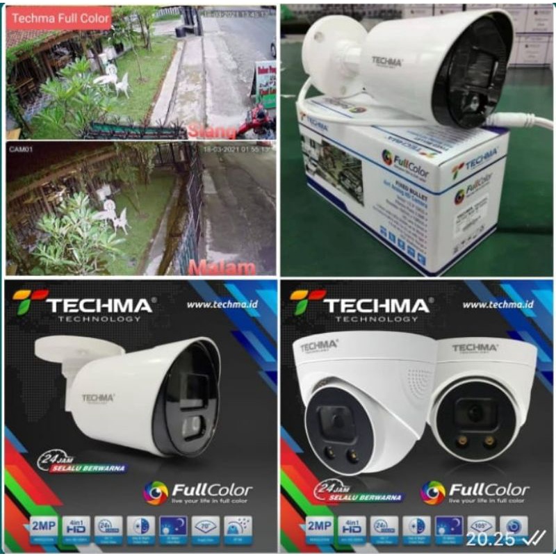 Jual PAKET LENGKAP INSTALLER CCTV 4CH 2MP FULLCOLOR TECHMA | Shopee ...
